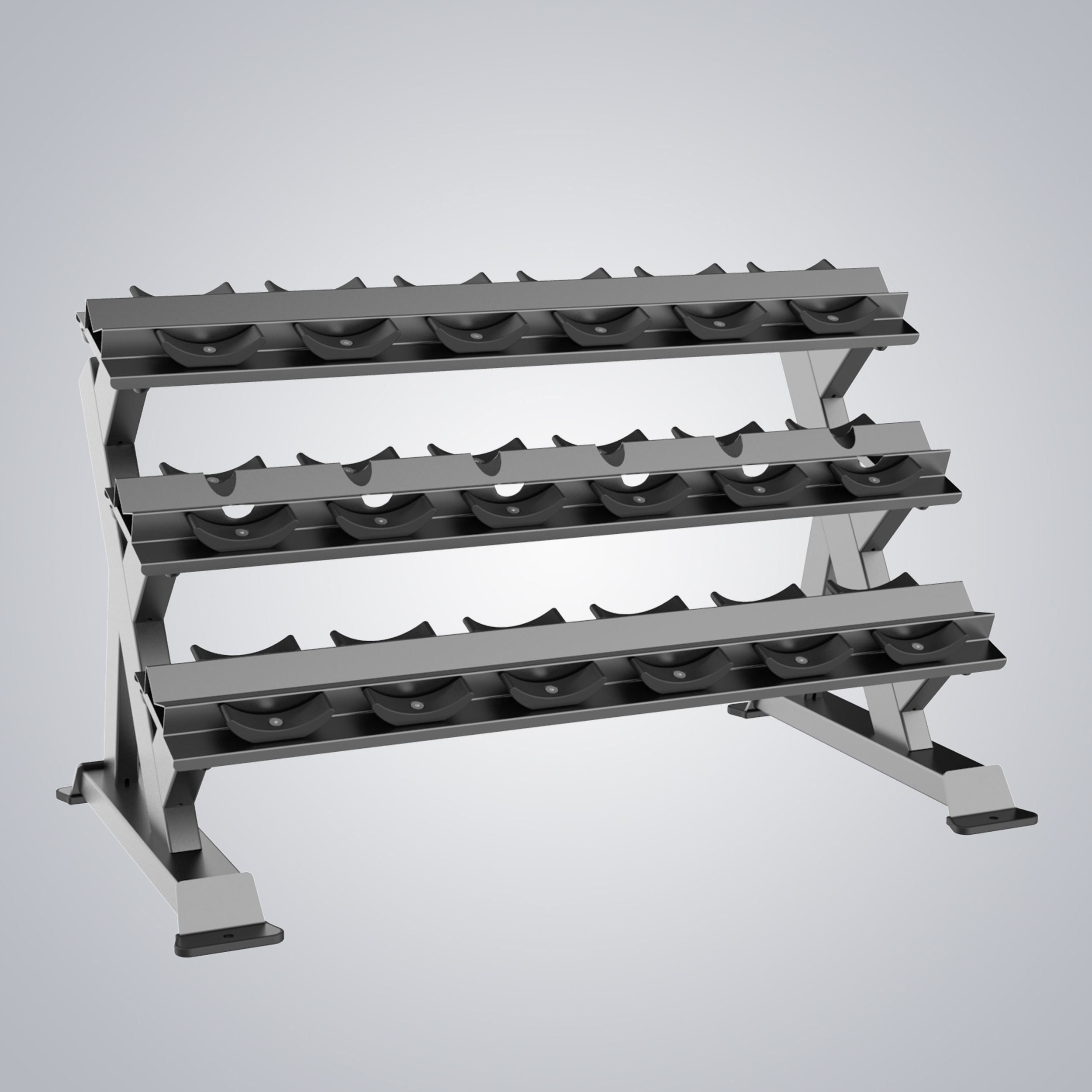 Wholesale 3-Tier 9 Pair Dumbbell Rack E3067 Manufacturer and Supplier | DHZ